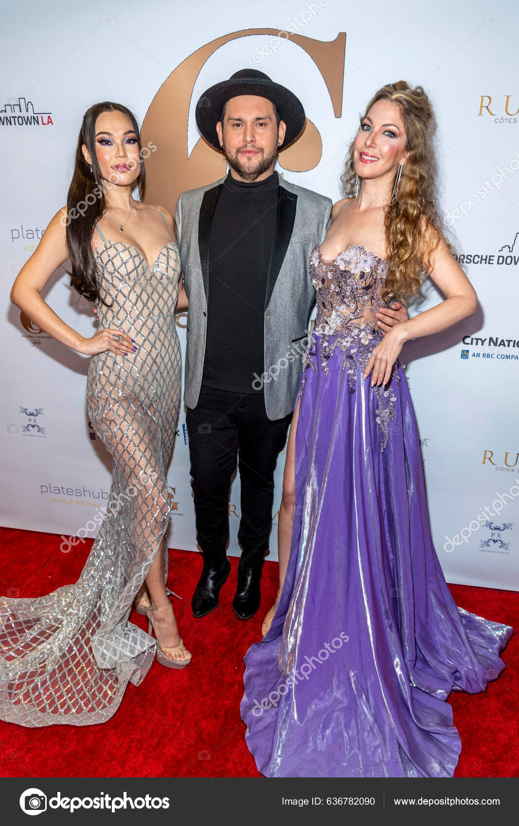 Designer Anna Gupta Ivan Arce Dustin Quick Attends 2023 Inaugural — Stock Editorial Photo © info ...