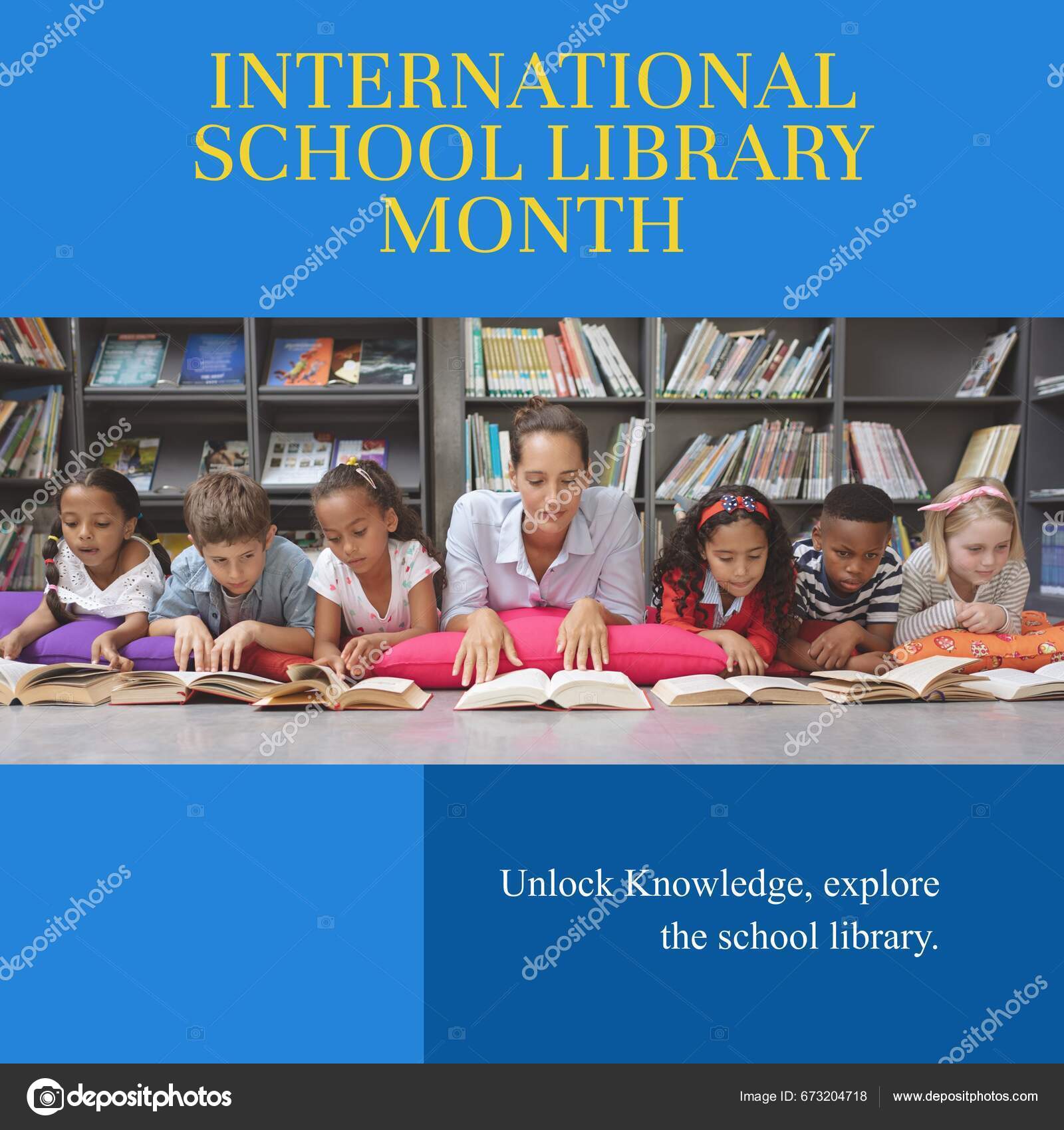 Composite International School Library Month Text Diverse Teacher ...