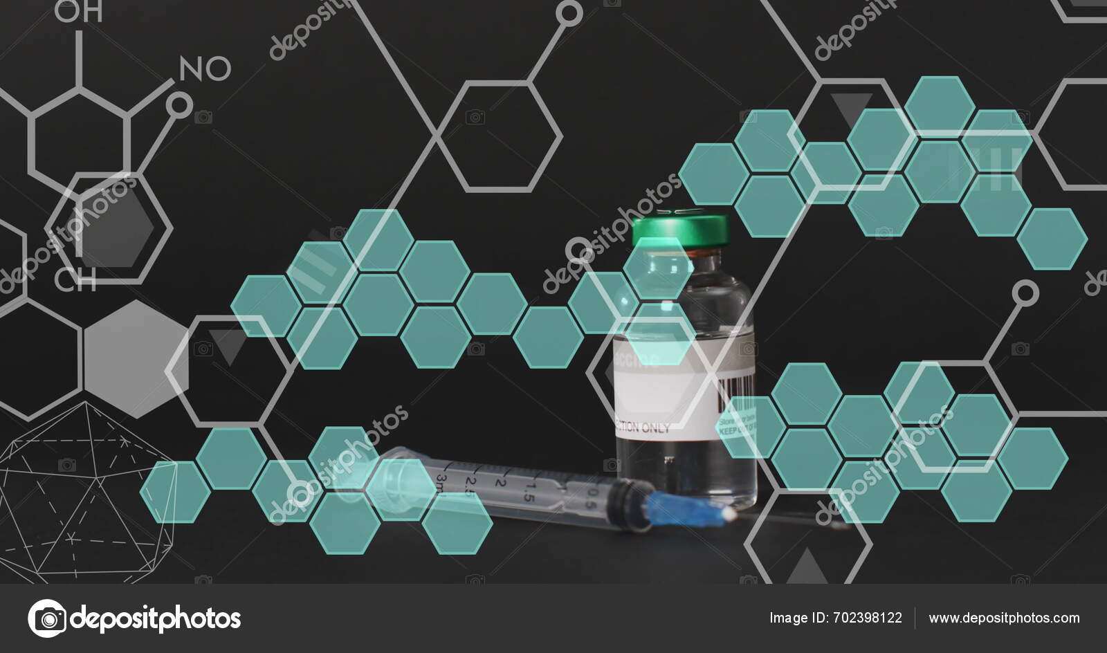 Image Chemical Structures Formulas Vial Global Medicine Digital ...