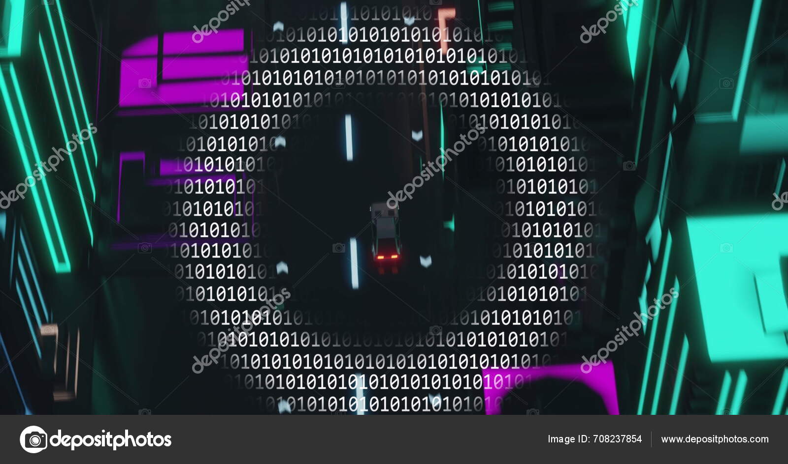 Image Digital Interface Binary Coding Car Driving Global Connections Networks — Stock Photo ...