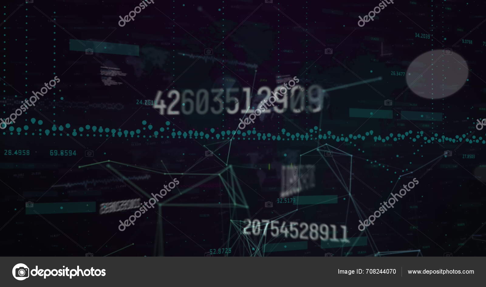 Image Data Processing Shapes Global Business Digital Interface Concept ...