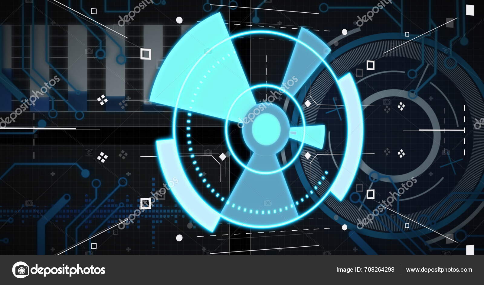 Image Data Processing Scope Scanning Black Background Global Technology ...