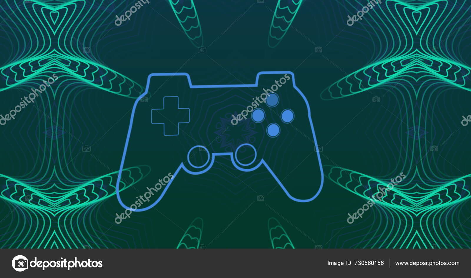 Image Game Controller Abstract Patterns Blue Background Digitally ...
