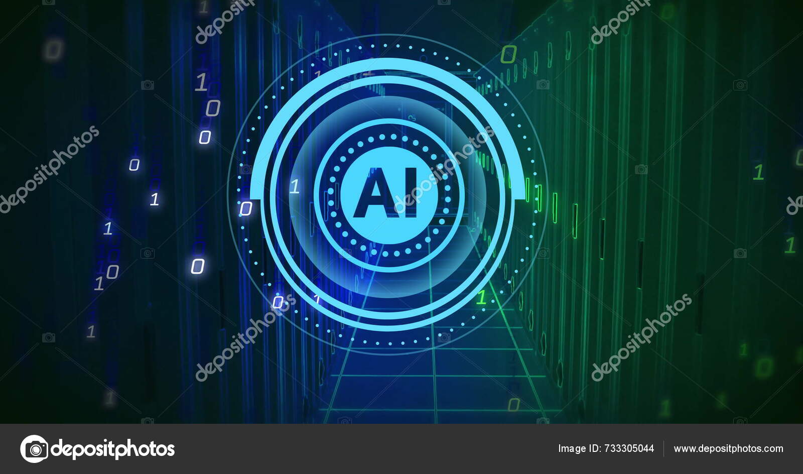 Image Data Processing Computer Server Global Artificial Intelligence ...