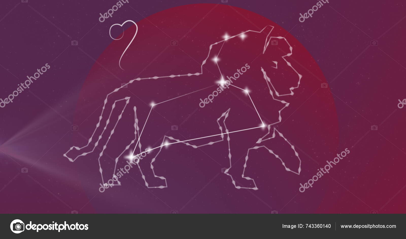 Image Leo Star Sign Glowing Stars Astrology Horoscope Zodiac Sign ...