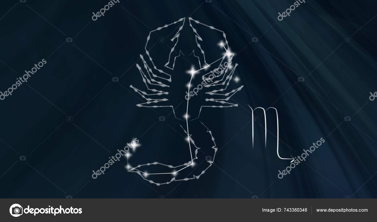 Image Scorpio Star Sign Glowing Stars Astrology Horoscope Zodiac Sign ...