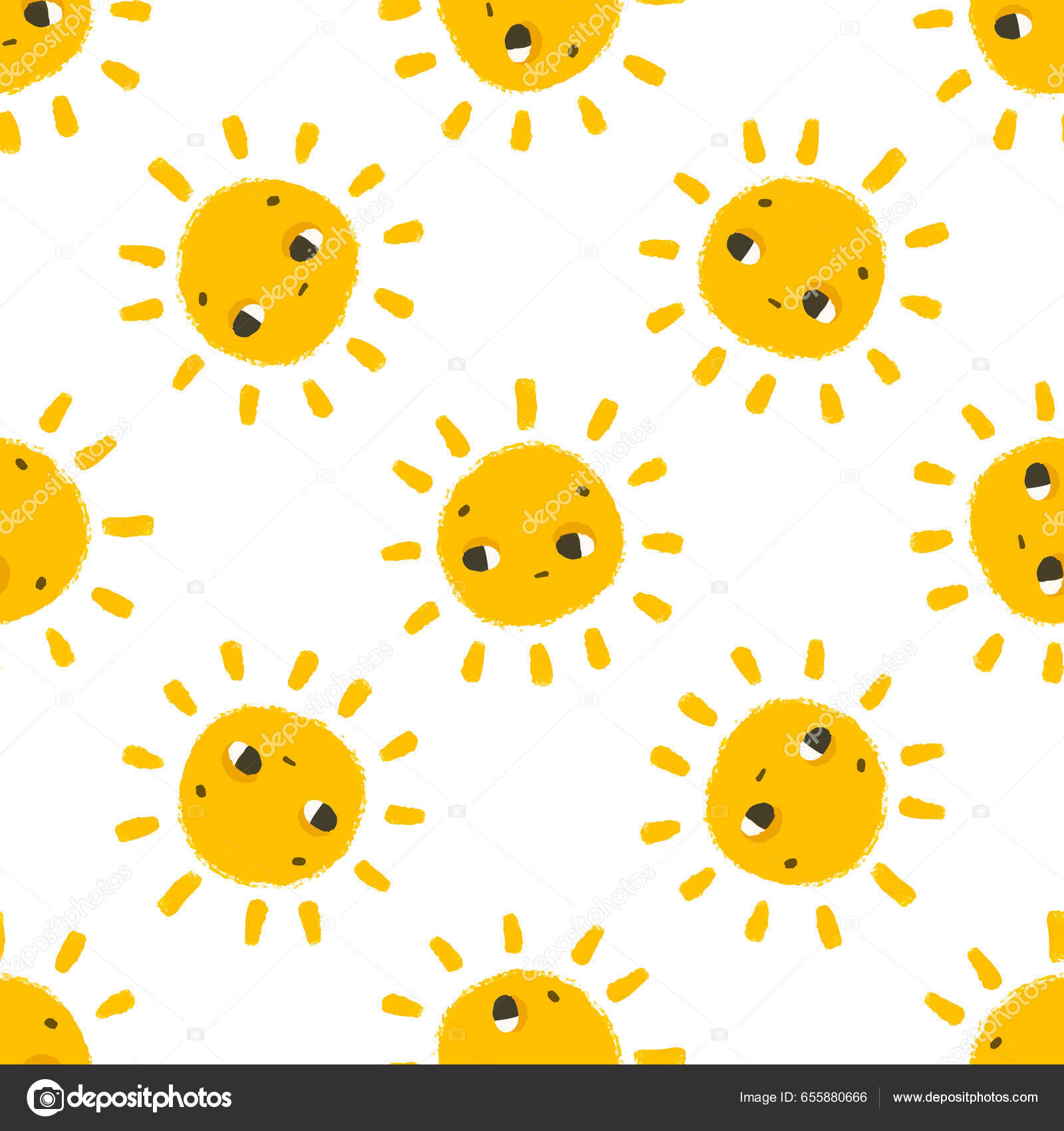 Simple Sun Pattern Printable