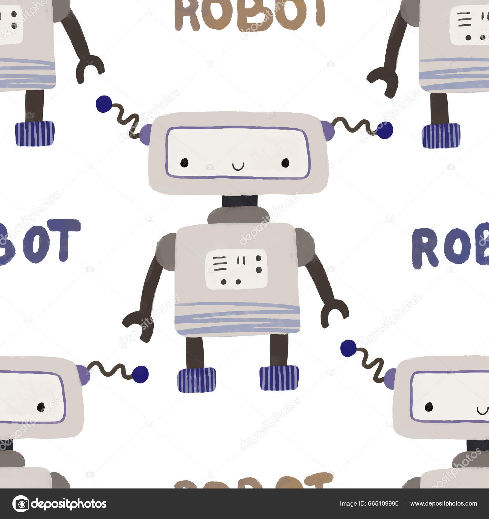 Cute Robot Doodles