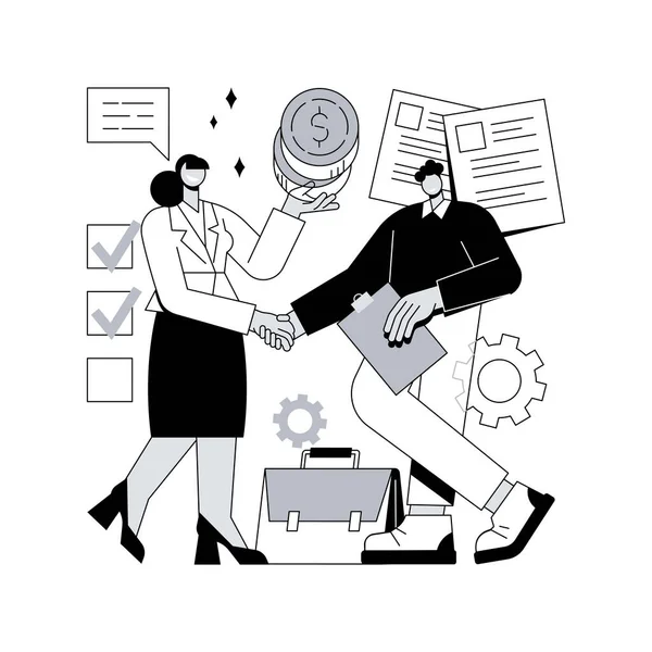 Swot Analyse Abstrakt Koncept Vektor Illustration Swot Matrix Strategi ...