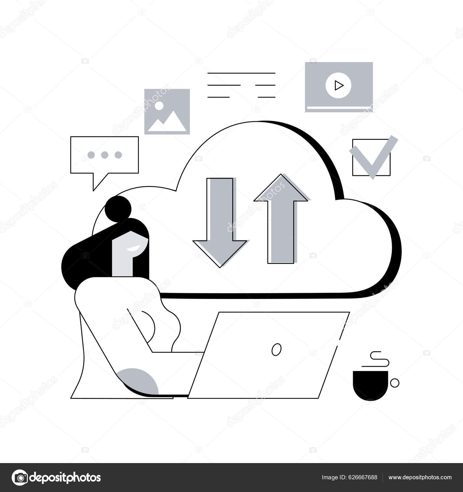 Cloud Based Engine Abstract Concept Vector Illustration Infrastructure ...