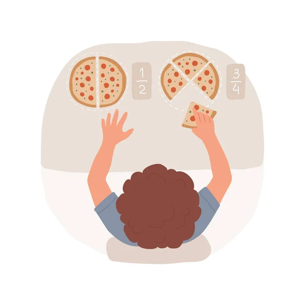 Teaching fractions Vector Art Stock Images | Depositphotos