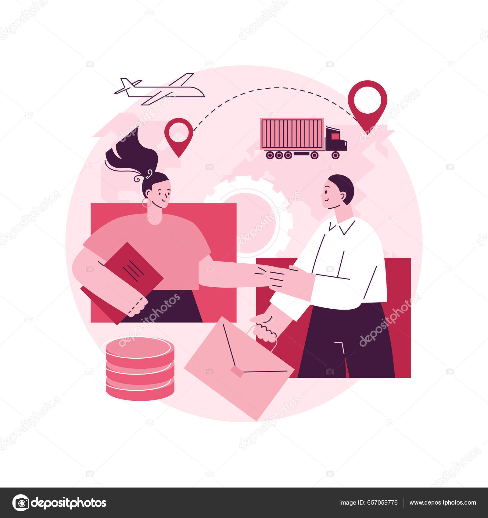 Collaborative Logistics Abstract Concept Vector Illustration Supply ... Collaborative Logistics Abstract Concept Vector Illustration Supply ...