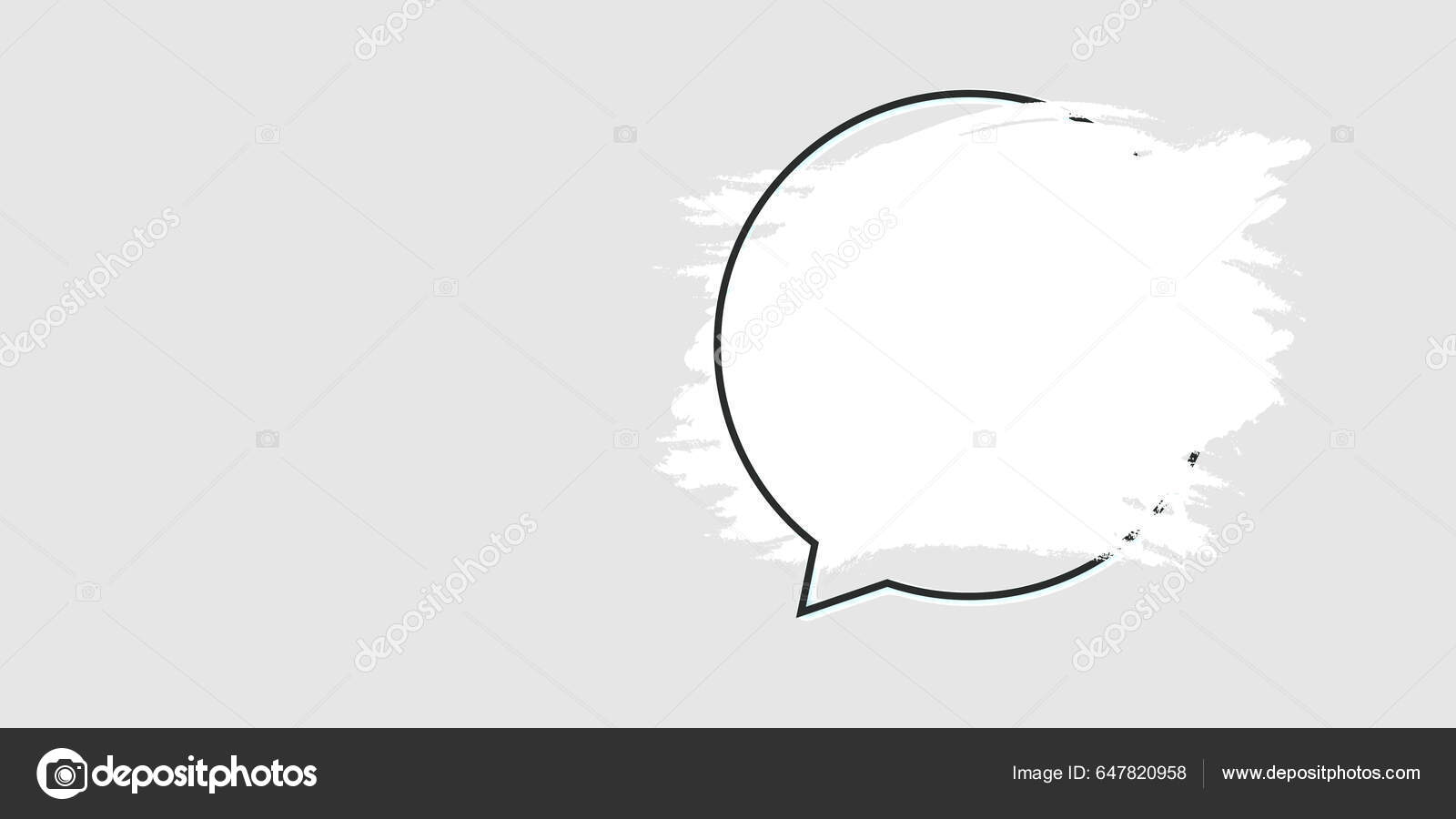 Speech Bubble Shadow White Background — Stock Photo © 369Stock #647820958
