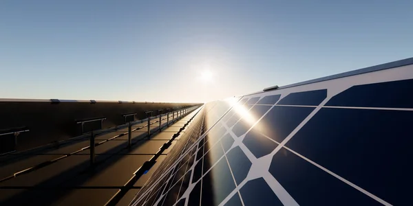 Rendering Floating Solar Floatovoltaics Solar Farm Consist Photovoltaic ...