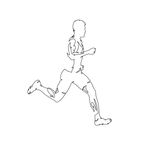 Vectores de Correr dibujo, imágenes vectoriales | Depositphotos