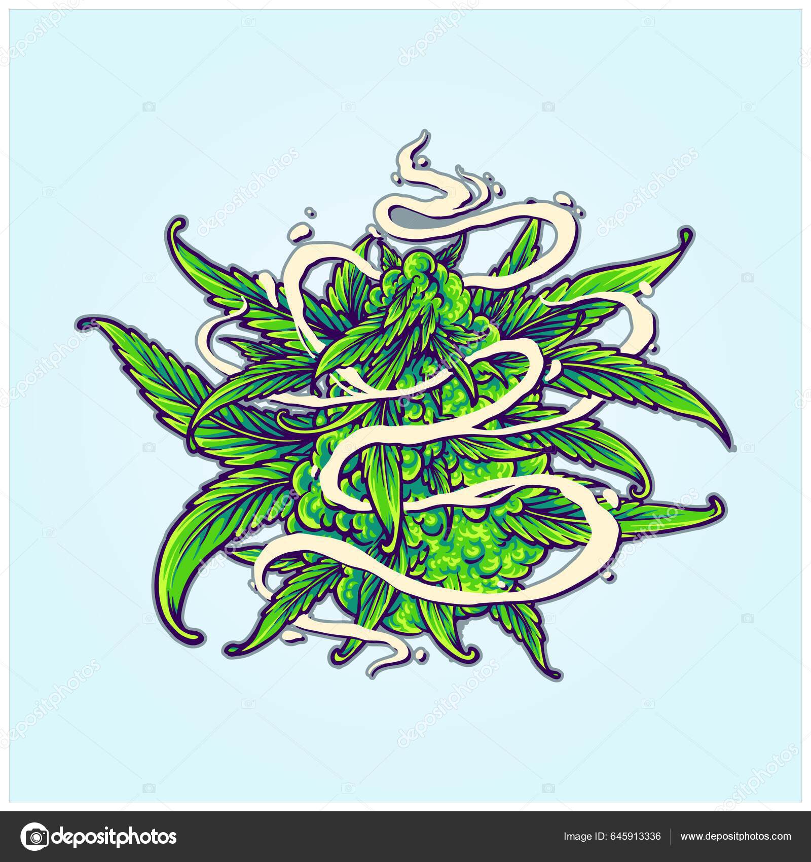 Wiet Joint Vector Weed Cannabis Joint Doobie Blaze Medicinal Relax B/W