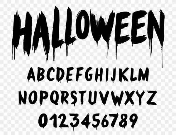 Halloween font imágenes de stock de arte vectorial | Depositphotos