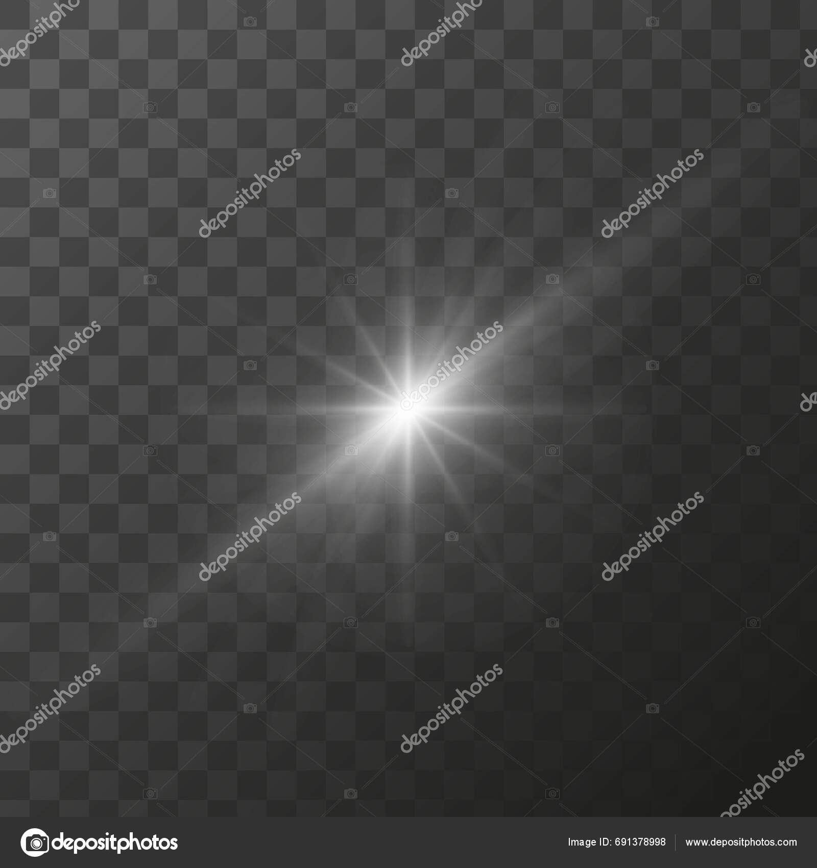 Shining Star Light Rays Glowing Particles Vector Special Effect ...