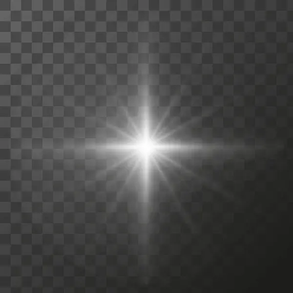 Shining Star Light Rays Glowing Particles Vector Special Effect ...