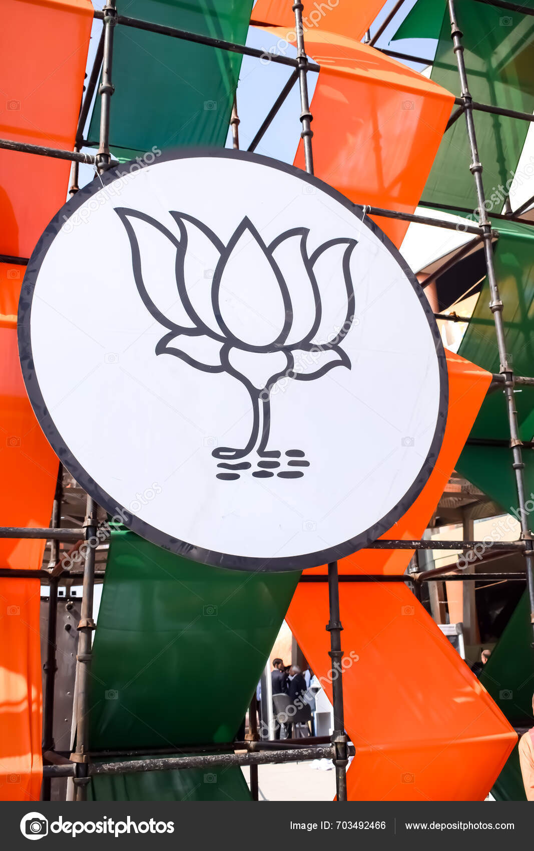 New Delhi India February 2024 Bharatiya Janata Party Logo Indian — Stock Editorial Photo ...