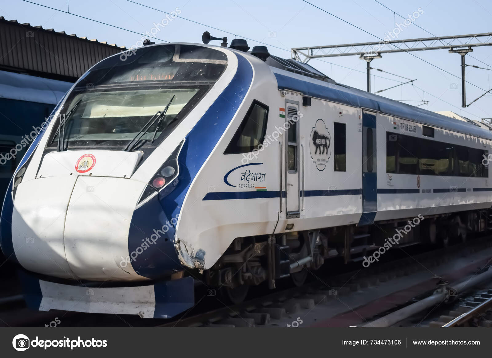 Delhi India Junio 2024 Vande Bharat Express Tren Que Desde — Foto ...