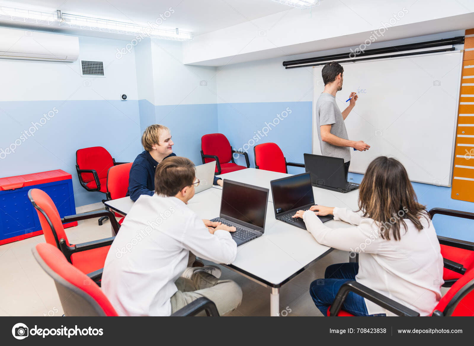 Teacher Syndrome Students Interactive Class — Stock Photo © koldo ...