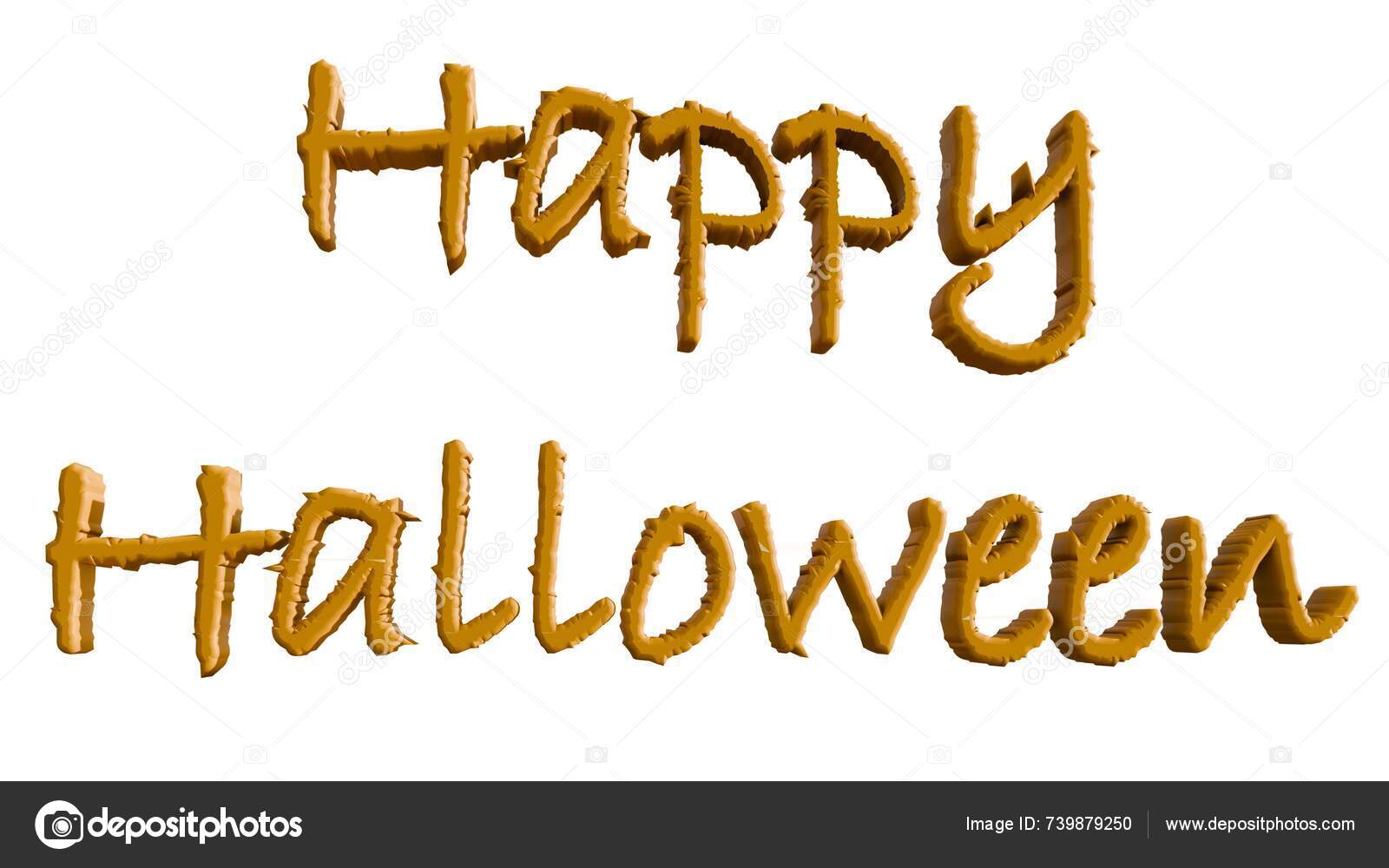 Text Happy Halloween Transparent Background — Stock Photo © GarnaZarina ...