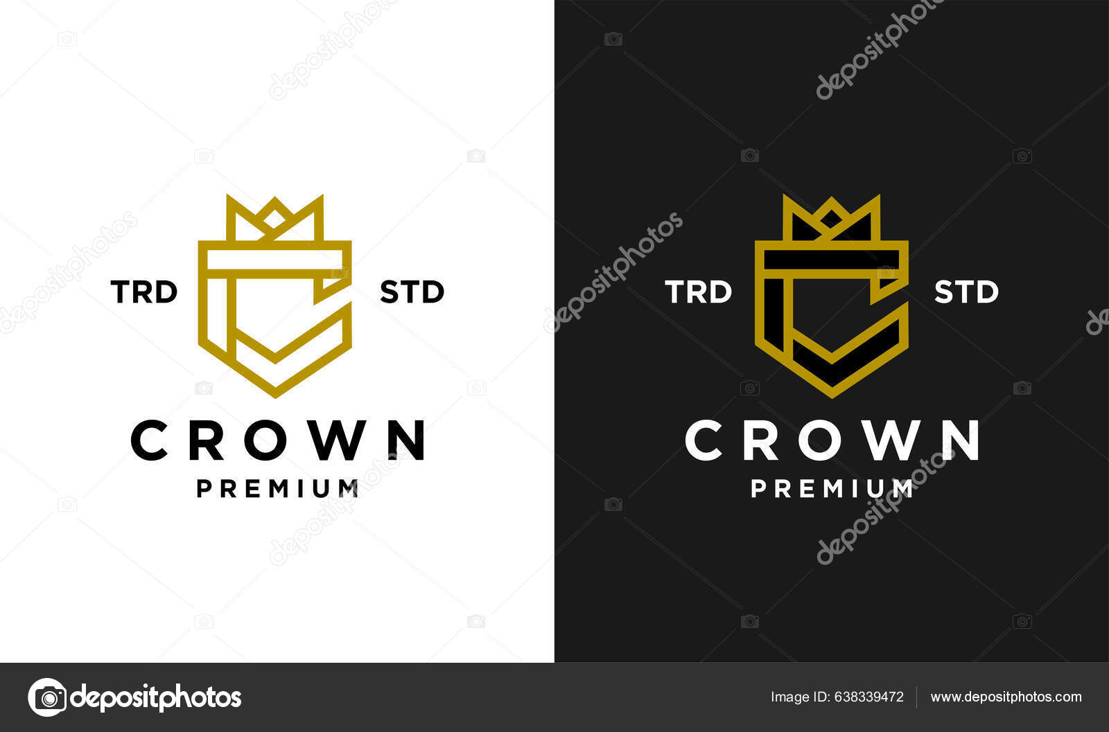 Crown Letter Logo Icon Design Template Modern Stock Vector by ...