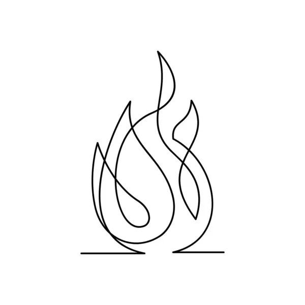 Single Flame Outline