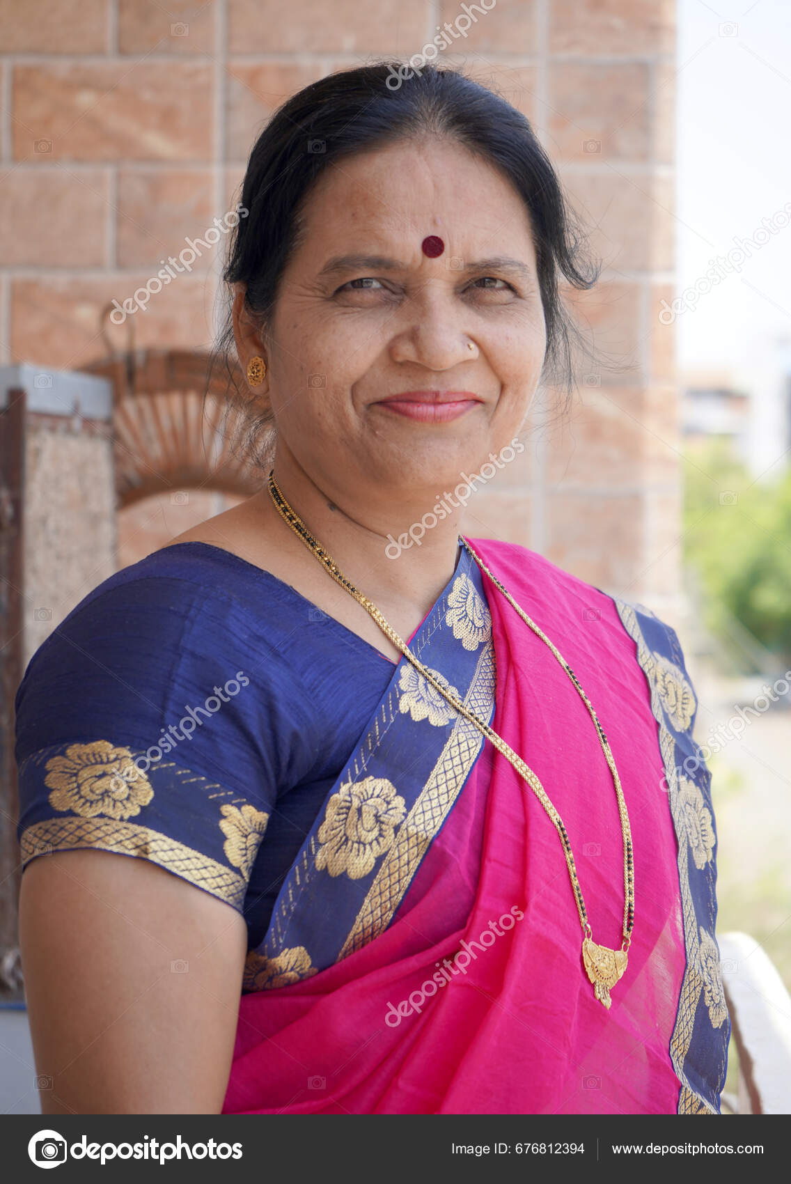 Portrait Happy Indian Woman Her Home — Stock Photo © CRSPHOTOS #676812394 Portrait Happy Indian Woman Her Home — Stock Photo © CRSPHOTOS #676812394