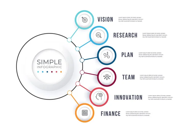 Business data visualization. Process chart. Abstract elements of Stock ...