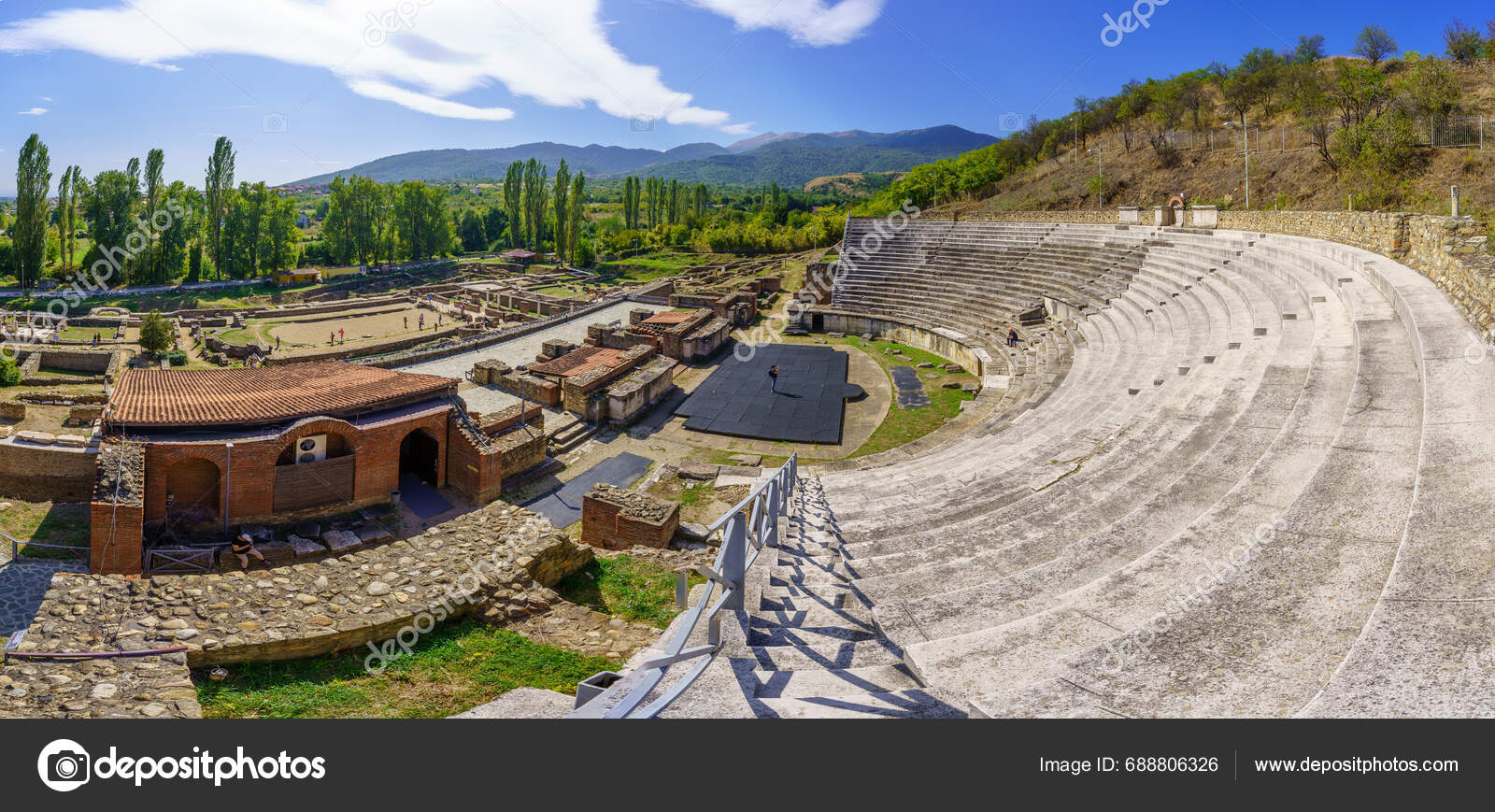 Bitola North Macedonia October 2023 Panoramic View Ruins Ancient Roman ...
