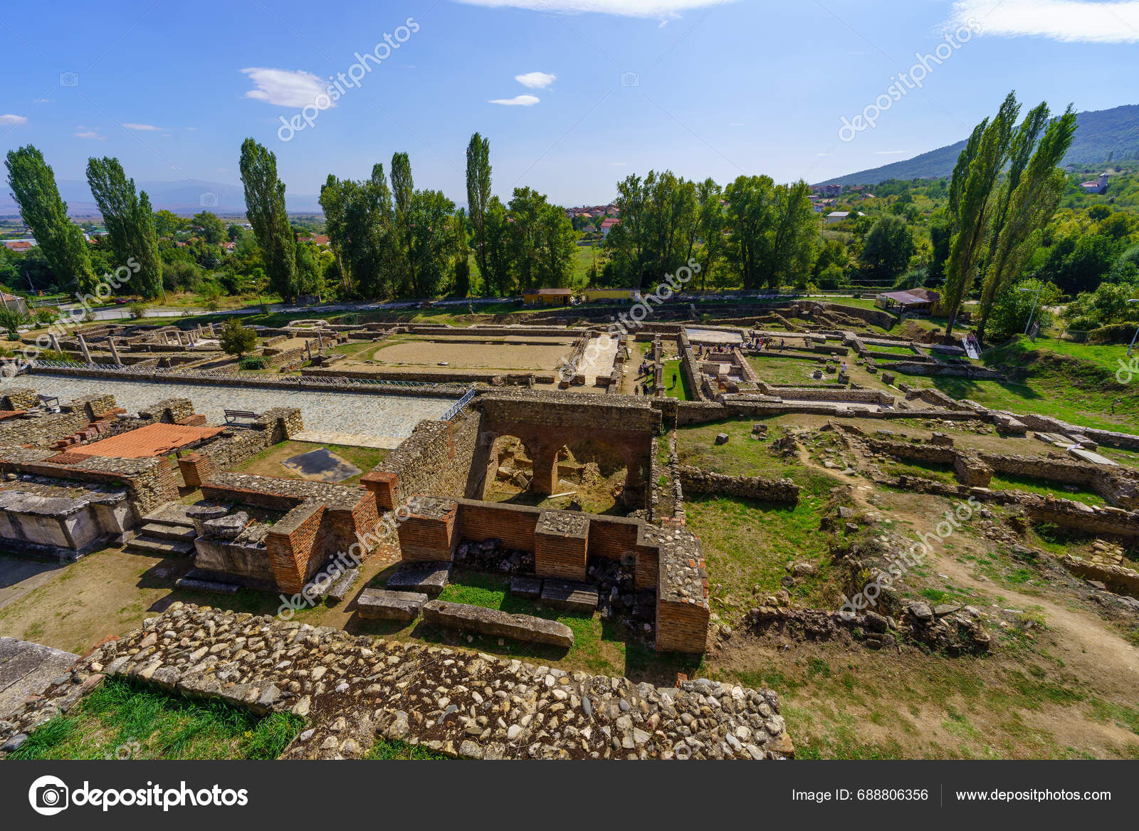 Bitola North Macedonia October 2023 View Ruins Ancient Roman City ...