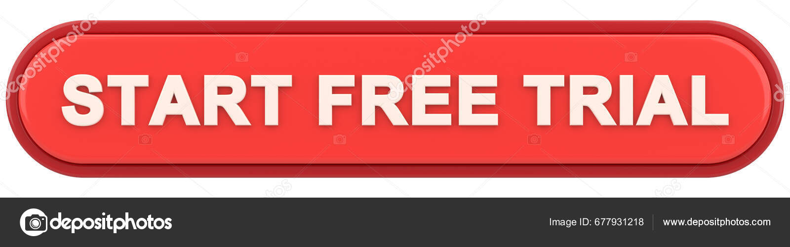 Start Free Trial Button Illustration — Stock Photo © piyaphat50@gmail ...