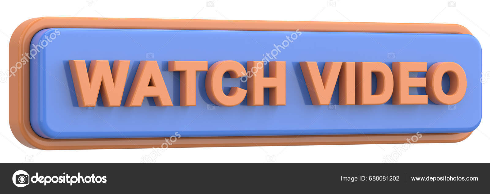 Watch Video Button Illustration — Stock Photo © piyaphat50@gmail.com ...