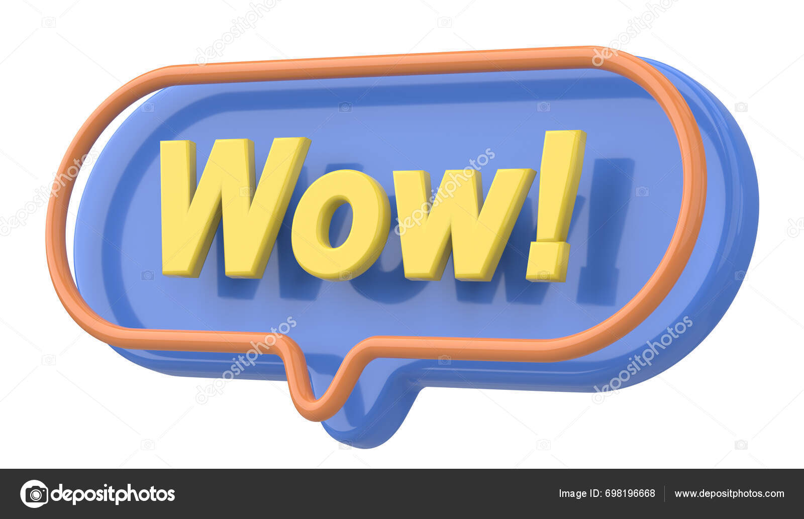 Wow Word Phrase Illustration — Stock Photo © piyaphat50@gmail.com ...