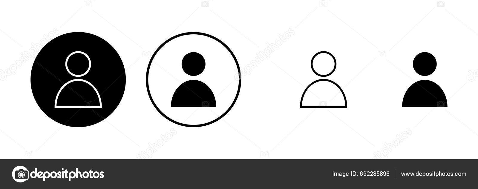 People Icons Set Person Icon User Vector Icon Stock Vector by ©oliviart ...