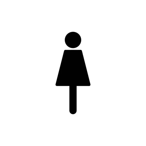 Female Icon Vector Isolated White Background Woman Icon Vector Stock ...