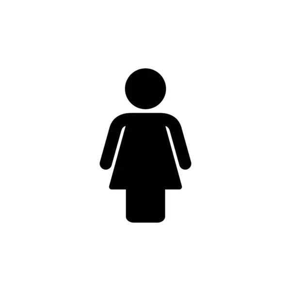 Female Icon Vector Isolated White Background Woman Icon Vector Stock ...