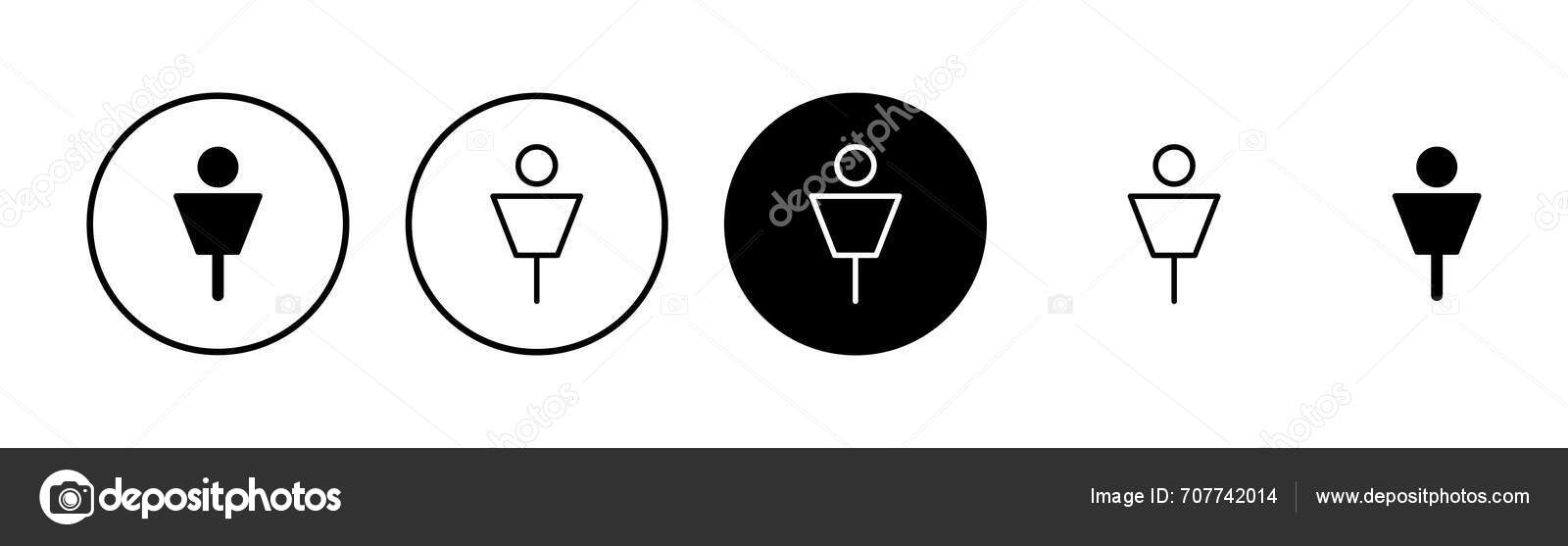 Man Icon Vector Isolated White Background Male Icon Vector Human Stock ...