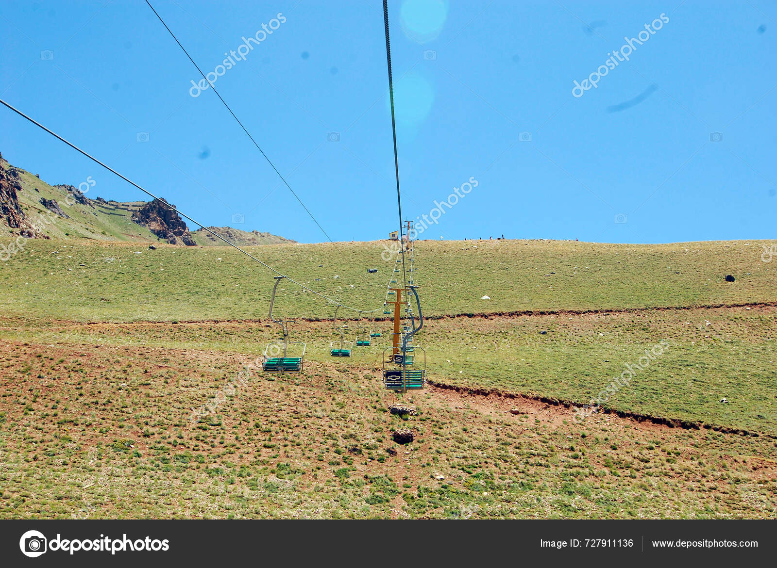 Lift Cableway Modern Way Mobility — Stock Photo © egubisch #727911136
