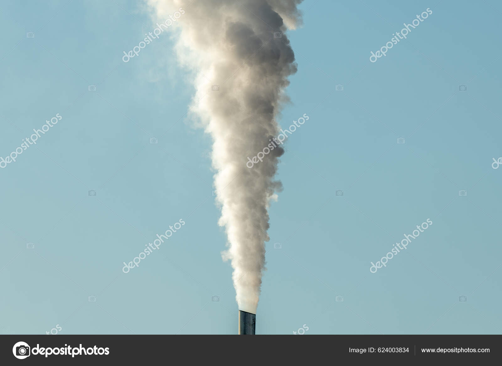 Column Smoke Coming Out Industrial Chimney France Stock Photo by ...