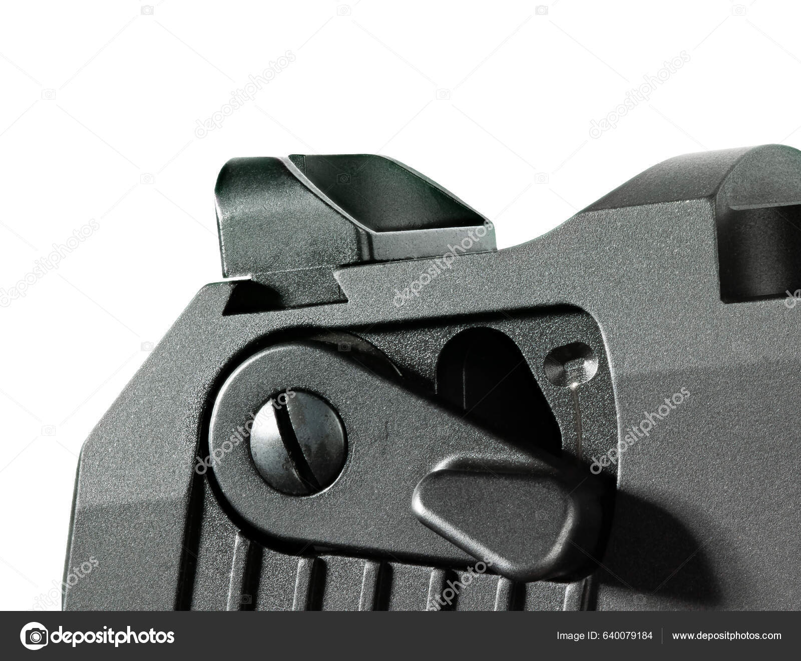 Isolated Rear Sight Safety Semi Automatic Pistol Stock Photo by ©gsagi ...