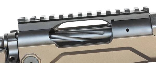 Bolt Action Rifle Rail Receiver Used Mounting Riflescope — Stock Photo ...