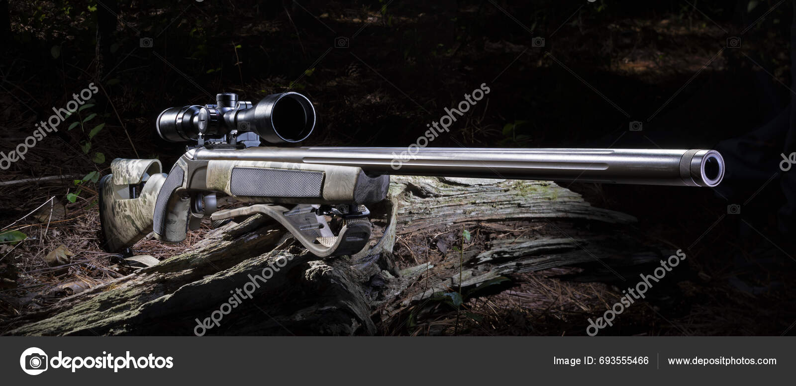 Break Action Muzzle Loading Rifle Optic Has Inline Design — Stock Photo ...