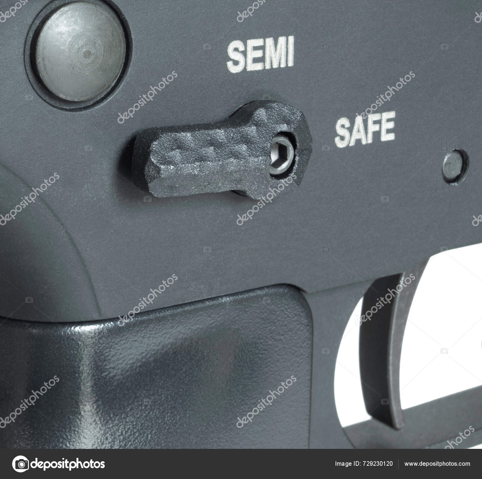 Seguridad Lado Derecho Receptor Para Uso Ambidiestro Ajustado Posición ...