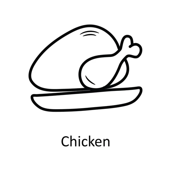 Chicken Meat Coloring Page