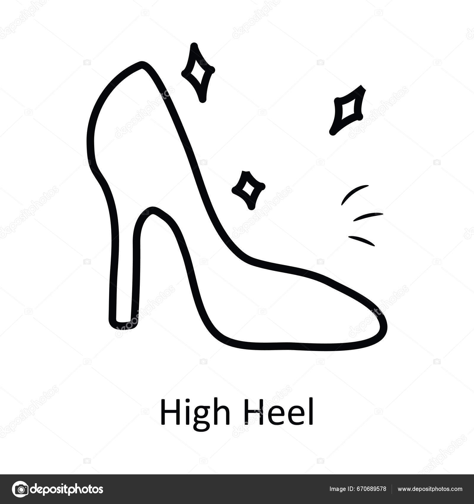 High Heel Outline