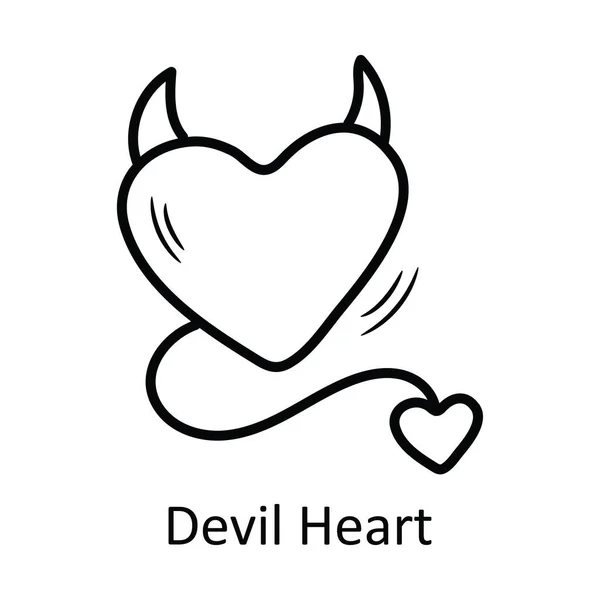 Devil Heart Drawing