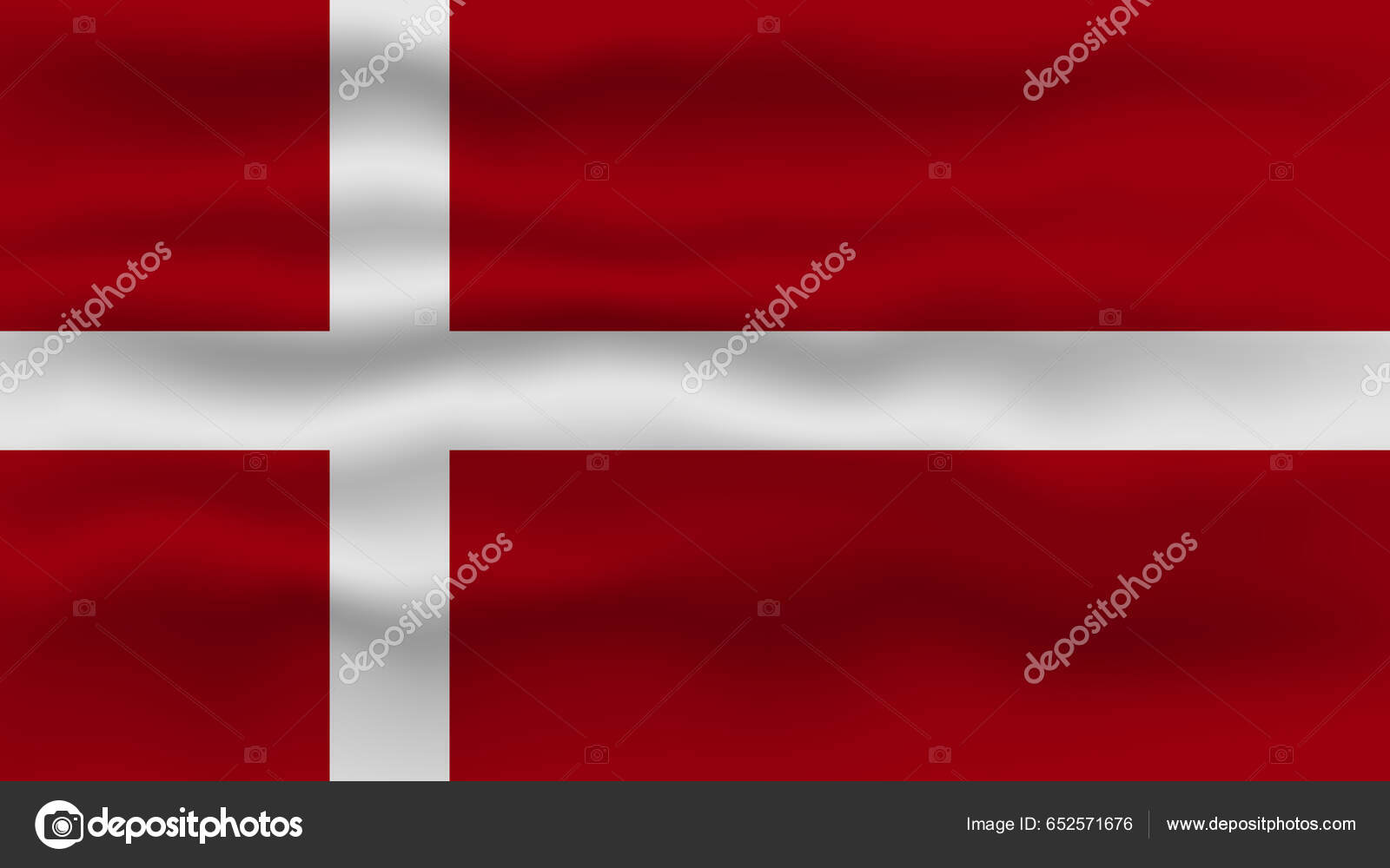 Dinamarca Bandeira Closeup Vector Illustration Vetor de ...